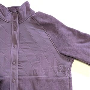 GAP | Jackets & Coats | Gapfit Ladies Mixed Media Fleece Jacket Sz L ...